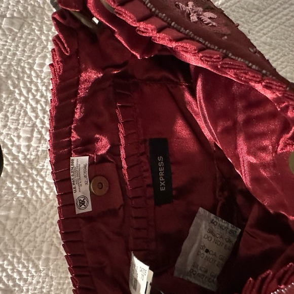 Express | Bags | Express Embroidered Burgundy Bag | Poshmark